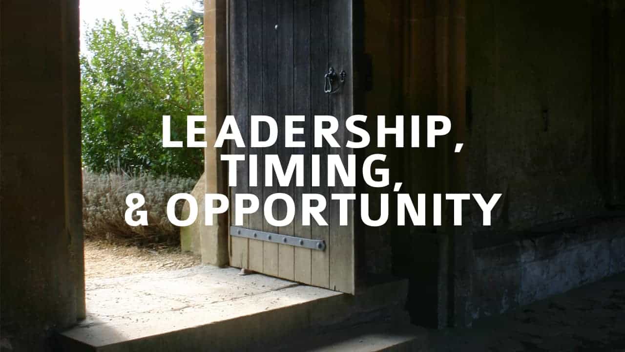 Leadership Timing and Opportunity - N2Growth